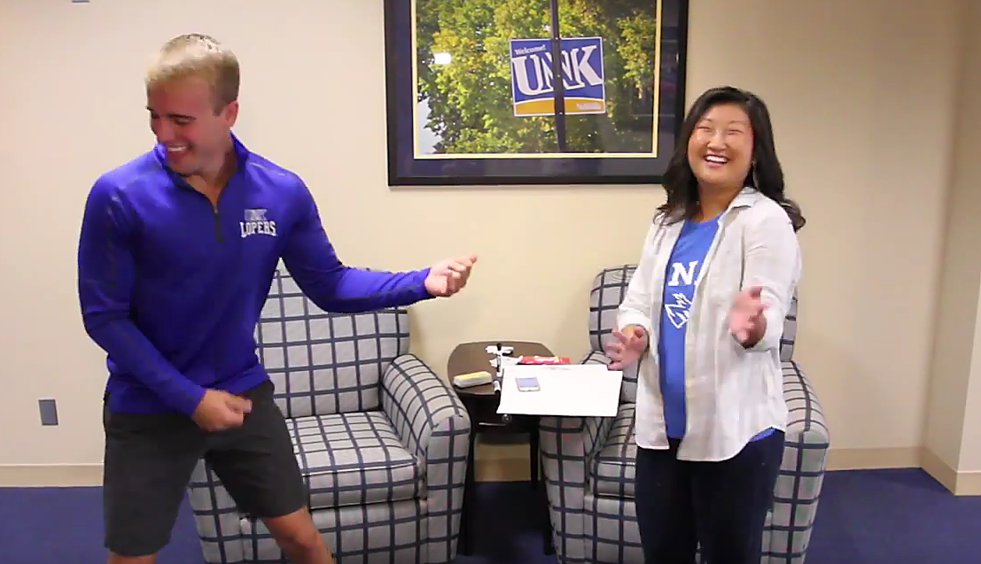 VIDEO: Homecoming candidates Molly Osterberg and Tyson Lanka – UNK NEWS