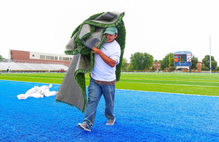 PHOTO GALLERY: UNK FieldTurf project nearing final stages of ...