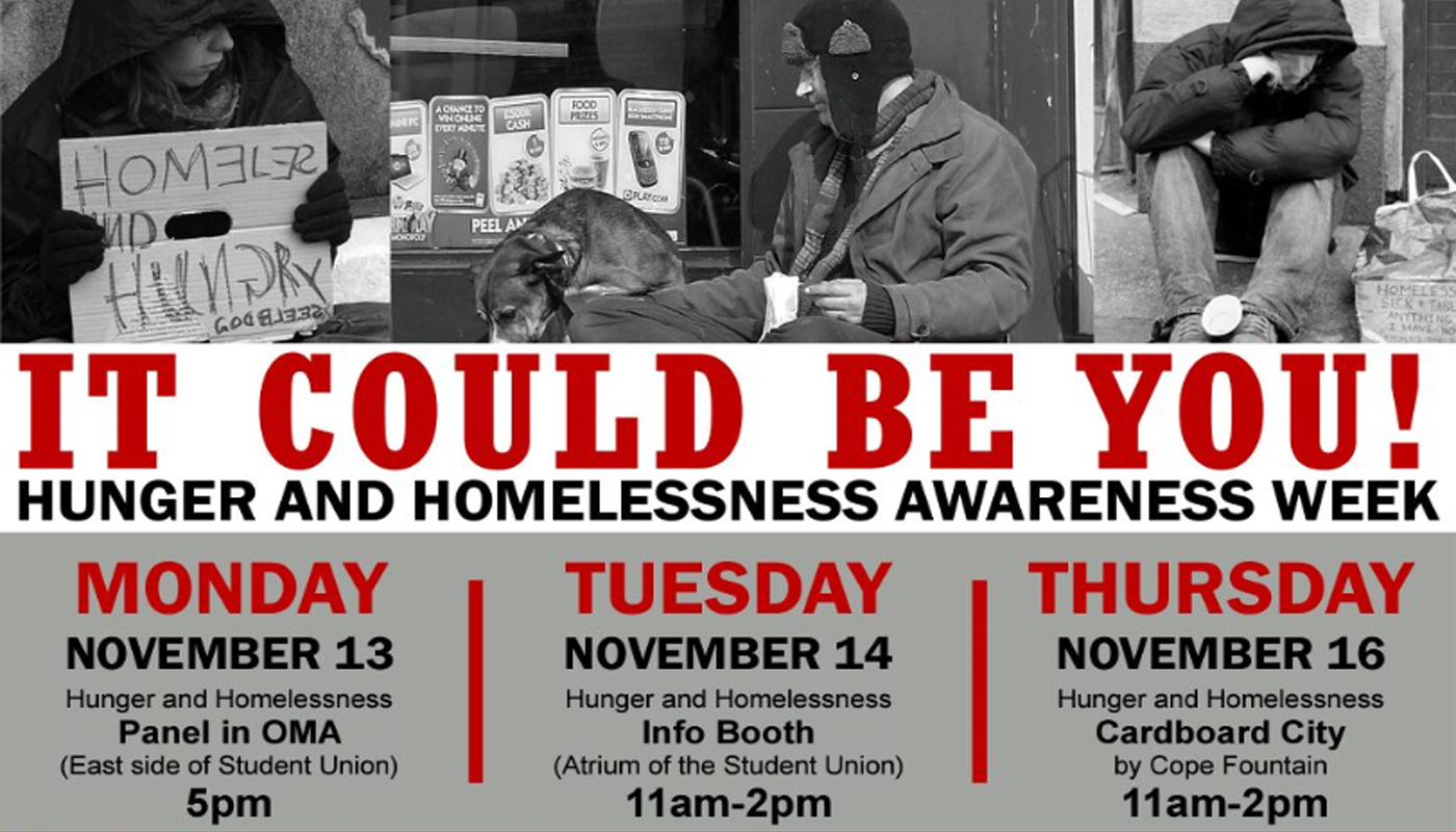 Three events planned for Hunger, Homelessness Awareness Week – UNK NEWS