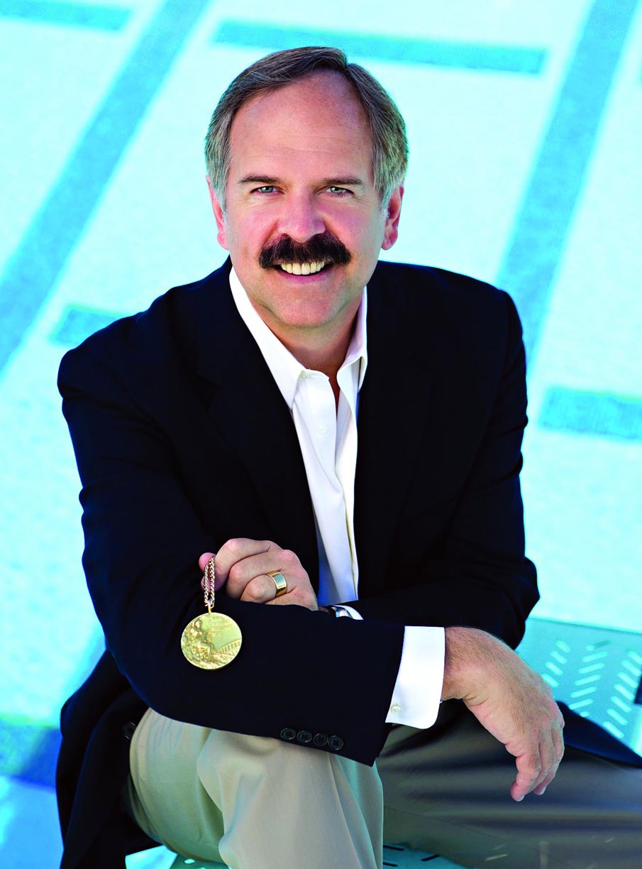 Olympic gold medalist John Naber speaking March 5 at UNK Ethics Day ...