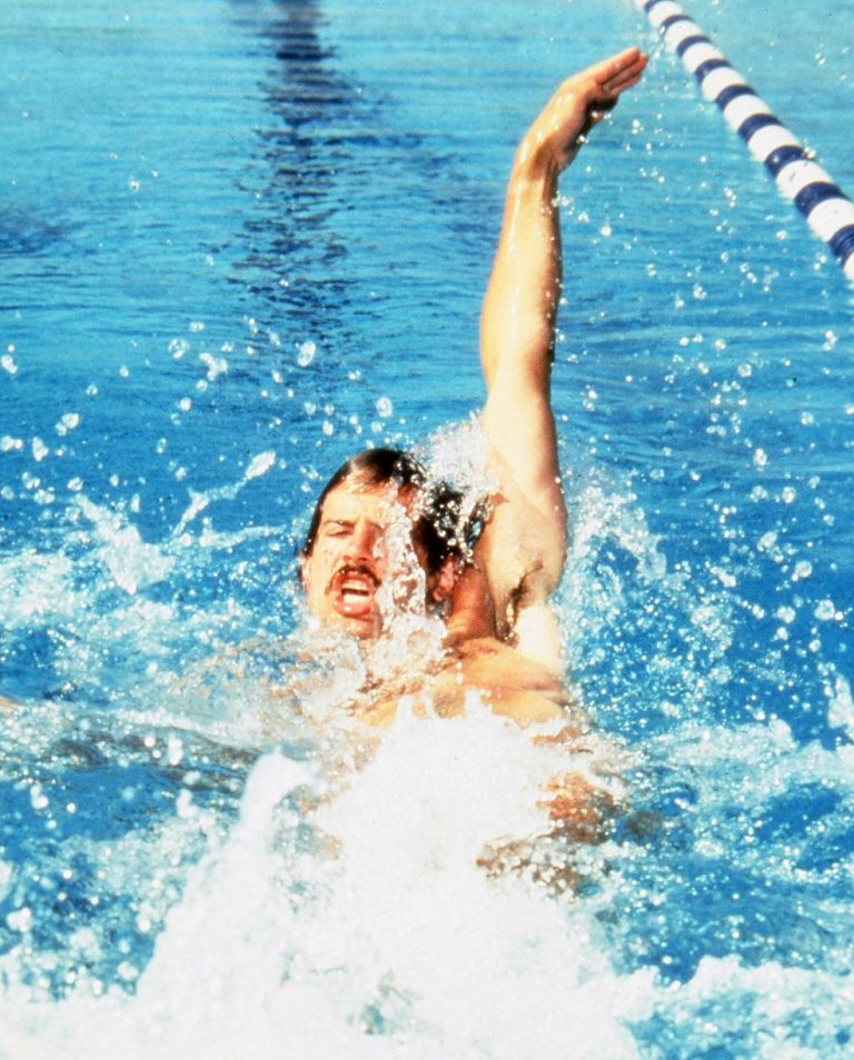 Olympic gold medalist John Naber speaking March 5 at UNK Ethics Day ...