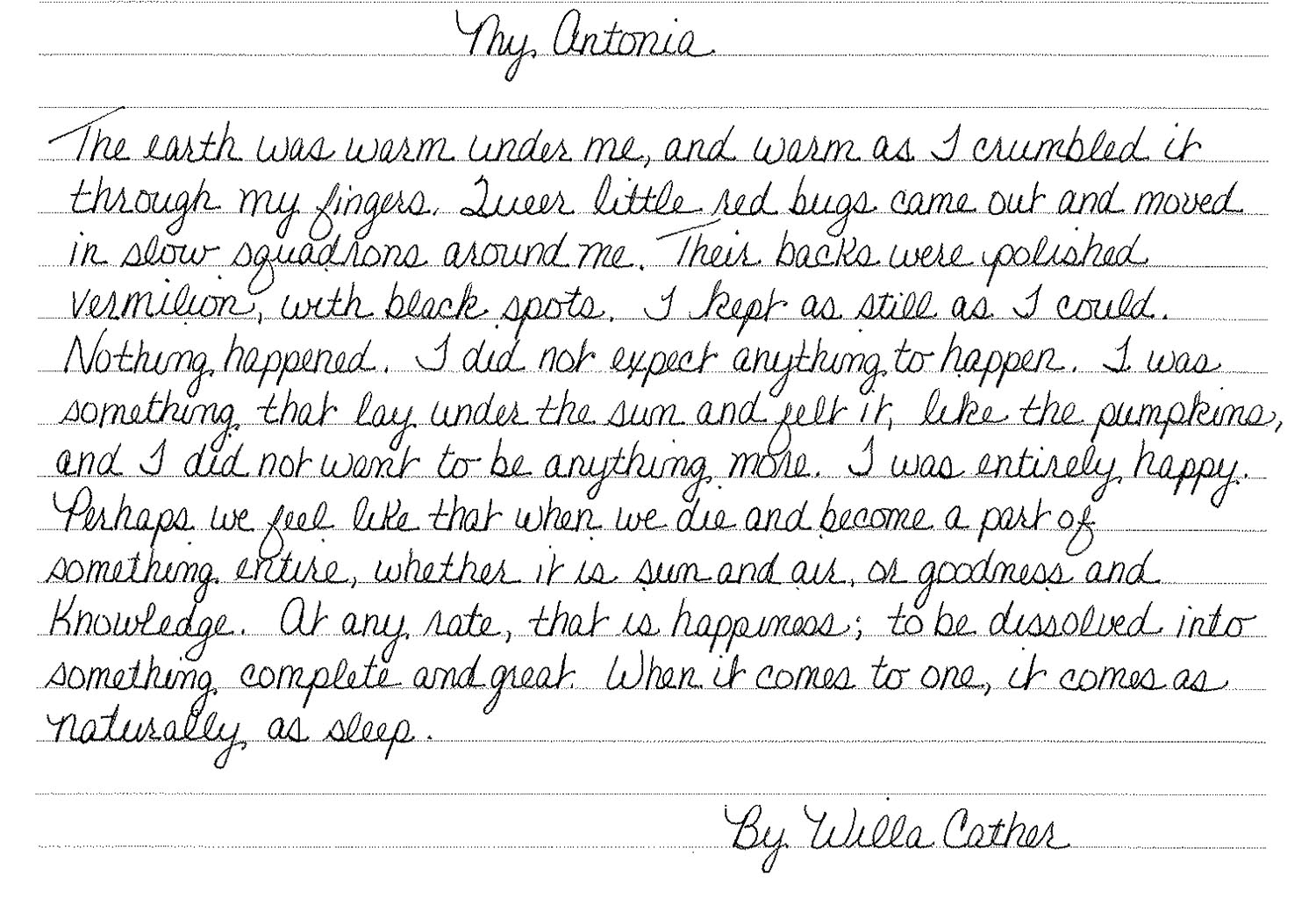 Nebraska State Handwriting Contest keeps lost art alive – UNK NEWS