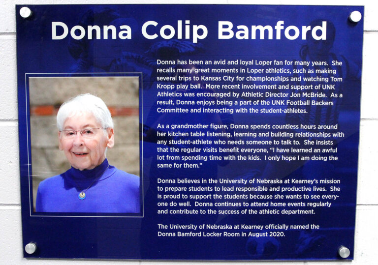 A ‘grandmother figure’ to student-athletes, Donna Bamford supports UNK ...