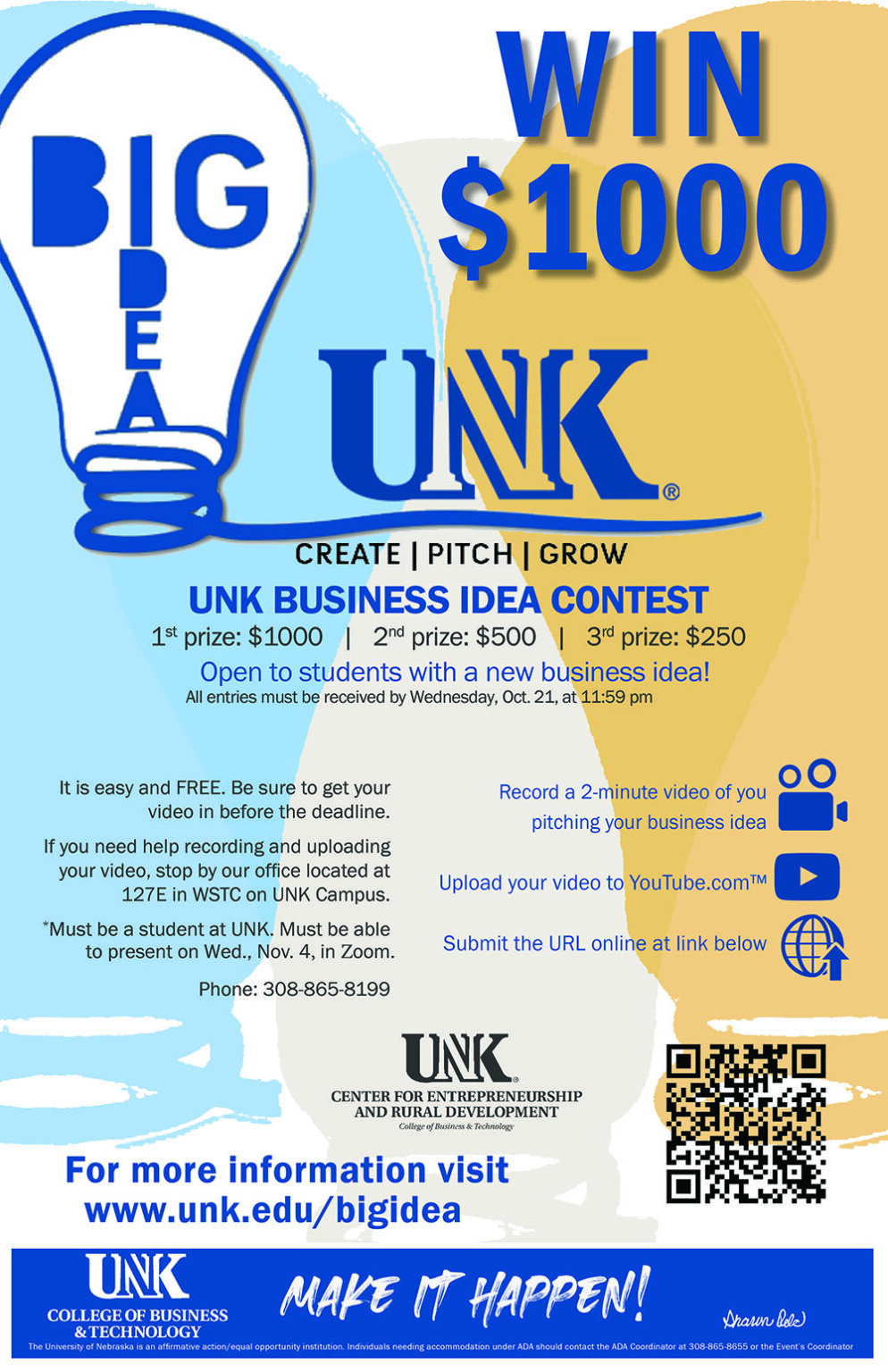 UNK students can win big bucks in business contest – UNK NEWS
