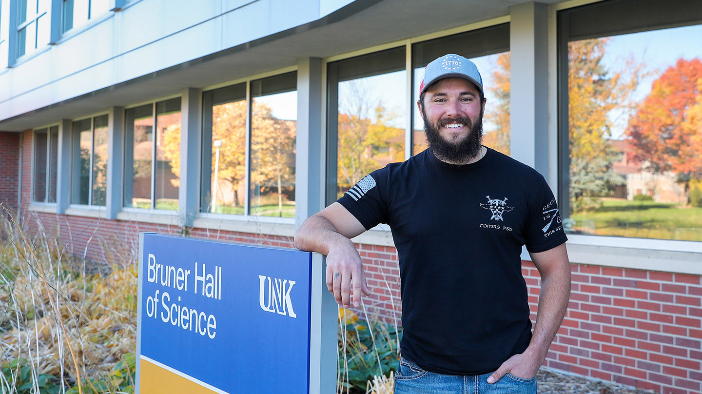 UNK senior Josh Blaesi found his focus after military service – UNK NEWS