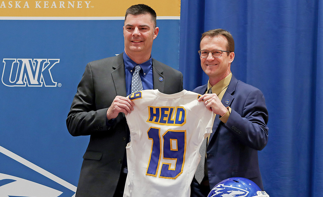 Ryan Held introduced as UNK head football coach – UNK NEWS