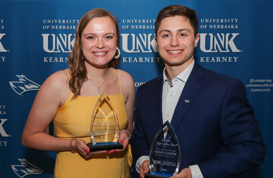 Mason Casper, Kali Herbolsheimer named UNK Greek Man and Woman of the ...