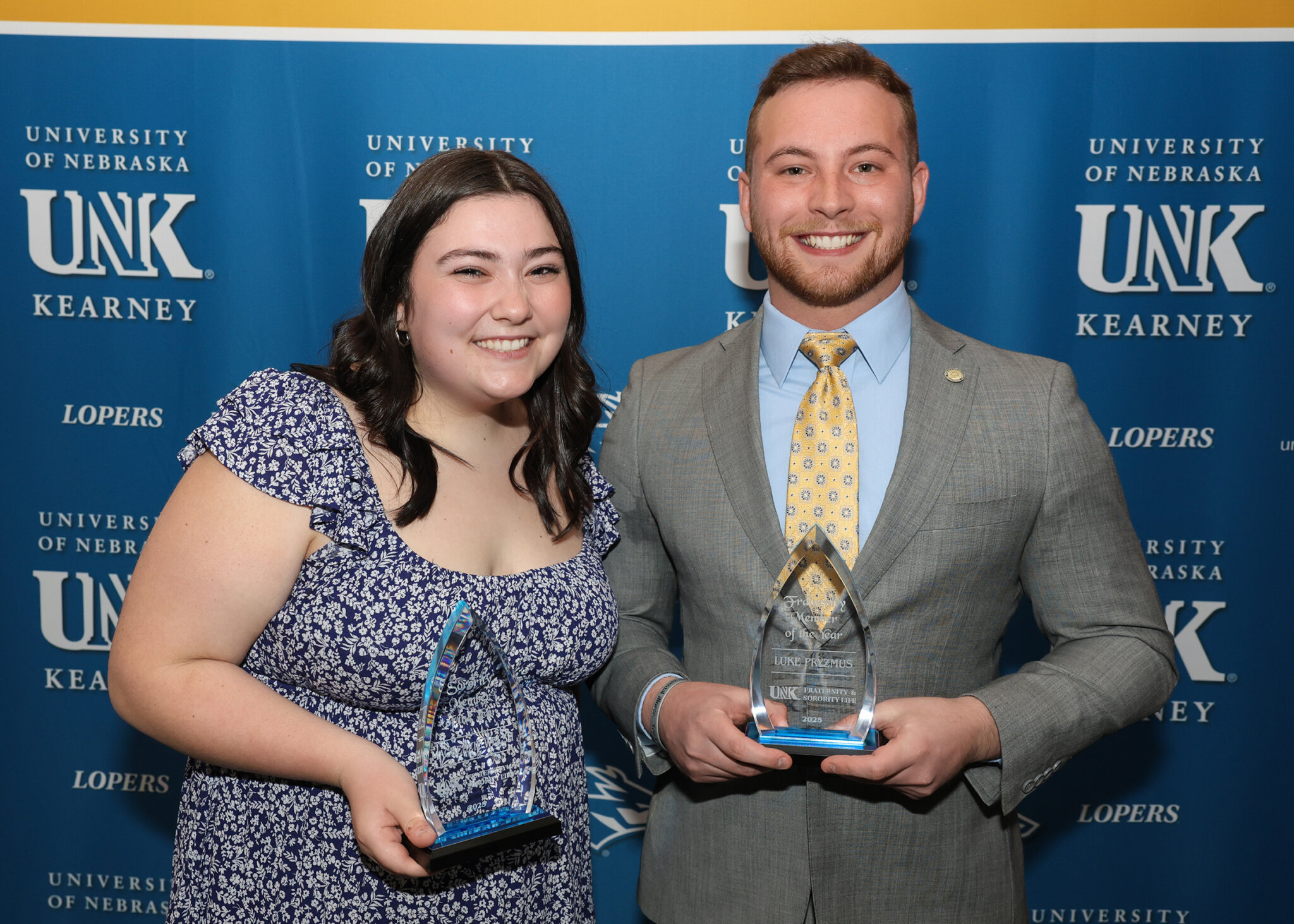 Luke Przymus, Mackenzie Welsh named UNK Fraternity and Sorority Members of the Year – UNK NEWS